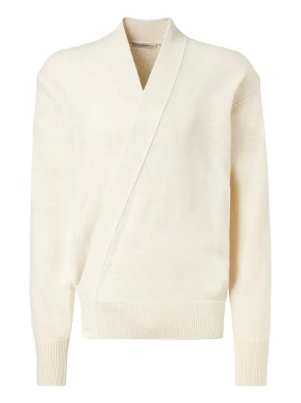 LEMAIRE Alpaca And Wool-blend Cardigan - White