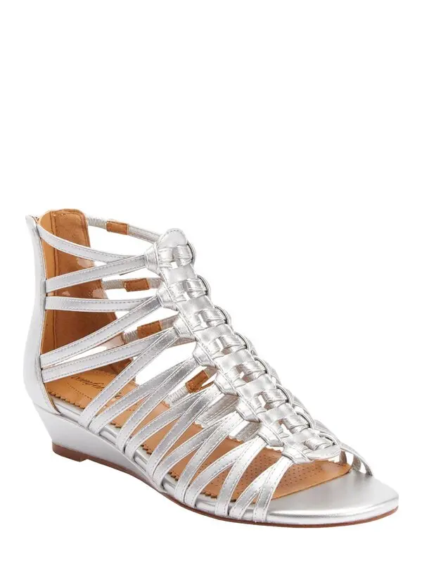 COMFORTVIEW Helen Strappy Sandals - Silver