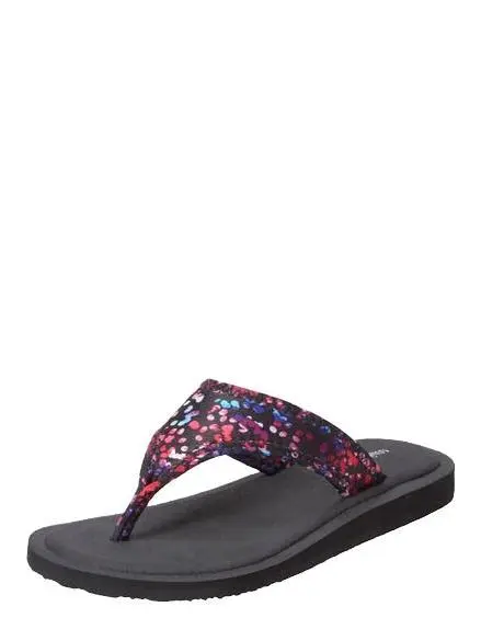 COMFORTVIEW Sylvia Soft Footbed Thong Sandal - Party Multi