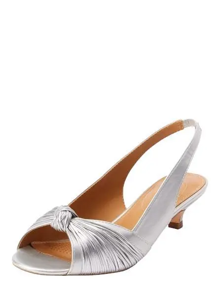 COMFORTVIEW Katelyn Metallic Slingback - Silver