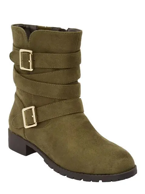 COMFORTVIEW The Madi Boot - Dark Olive