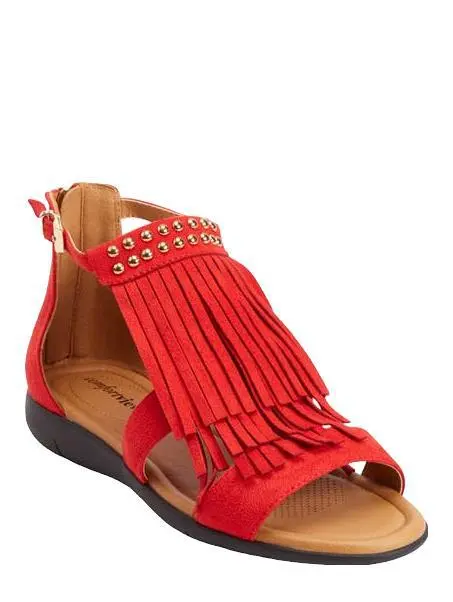 COMFORTVIEW Carmella Gladiator Sandals - Red
