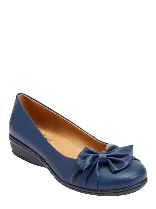 COMFORTVIEW Pamela Slip On Flat - Navy