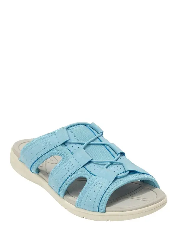 COMFORTVIEW The Alivia Water Friendly Slip-on Sandal - Light Blue
