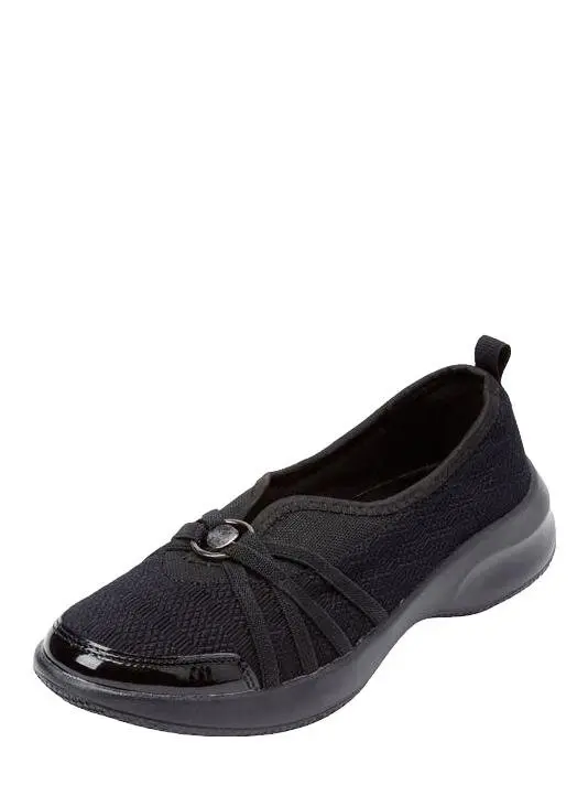 COMFORTVIEW Sport Slip-on Sneaker - Black