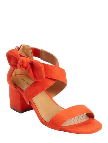 COMFORTVIEW Aralyn Sandal - Red Orange