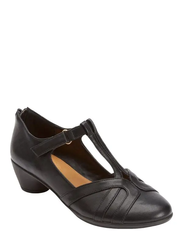 COMFORTVIEW The Celine Shootie With Adjustable Strap And Zip Closure - Black