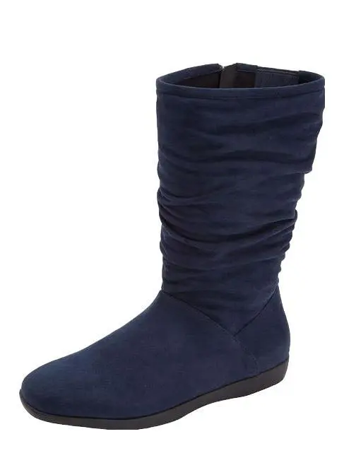 COMFORTVIEW The Aneela Wide Calf Boot - Navy