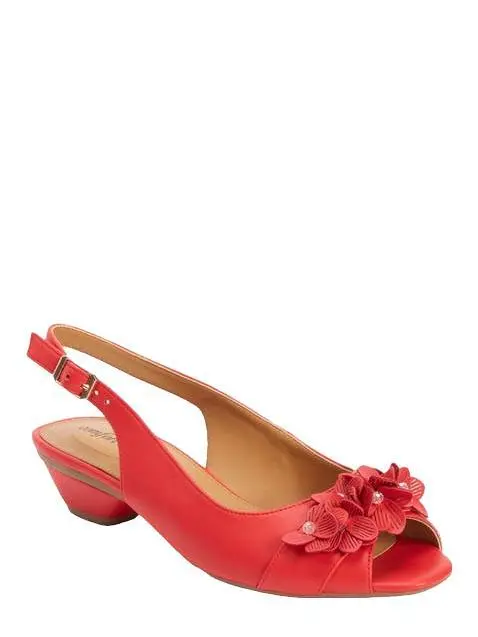 COMFORTVIEW Rider Slingback - Hot Red