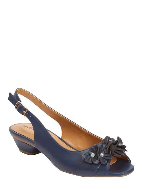 COMFORTVIEW Rider Slingback - Navy