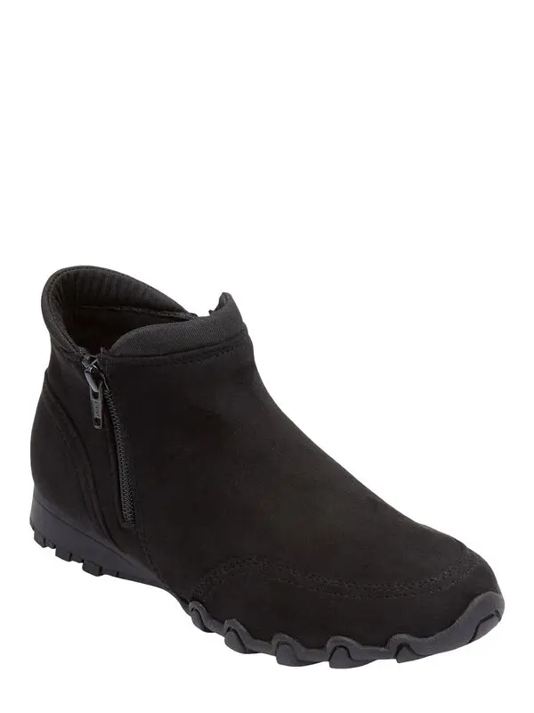 COMFORTVIEW Suede-like Upper Shootie - Black