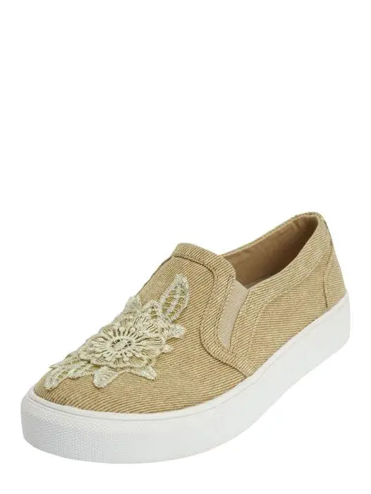 COMFORTVIEW Skyla Slip-on Sneakers - Khaki