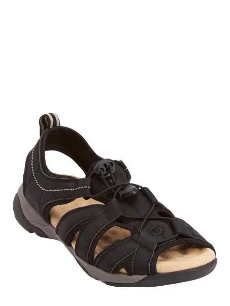 COMFORTVIEW Trek Strappy Sandals - Black