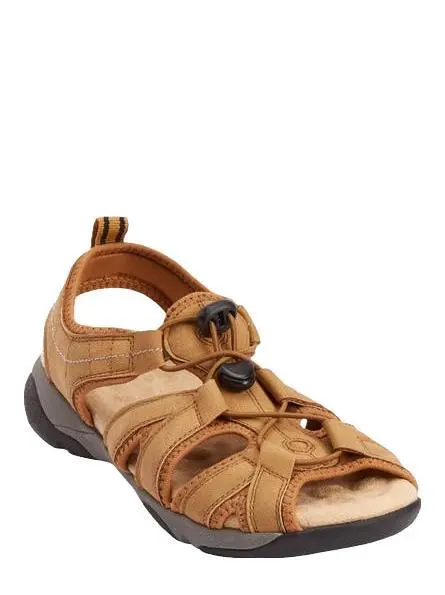 COMFORTVIEW Trek Strappy Sandals - Tan