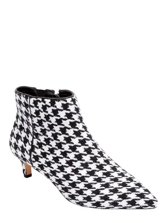 COMFORTVIEW Patterned Bootie - Houndstooth