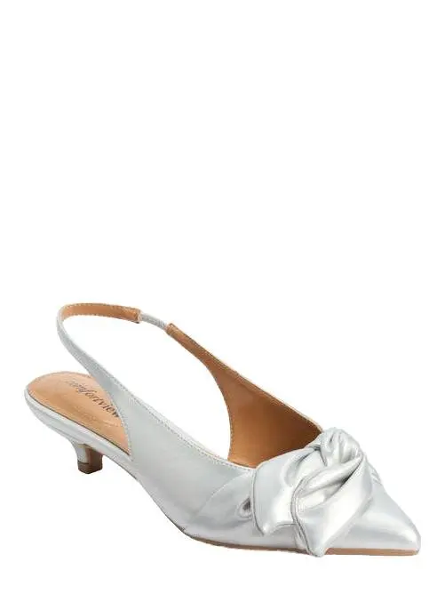 COMFORTVIEW The Tia Slingback Heel - Silver