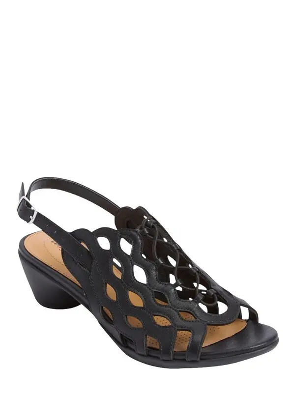 COMFORTVIEW The Brooks" Slingback Sandals - Black