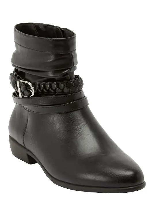 COMFORTVIEW The Mickey Bootie With Braided Detailing - Black