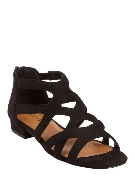 COMFORTVIEW Strappy Lana Sandals - Black