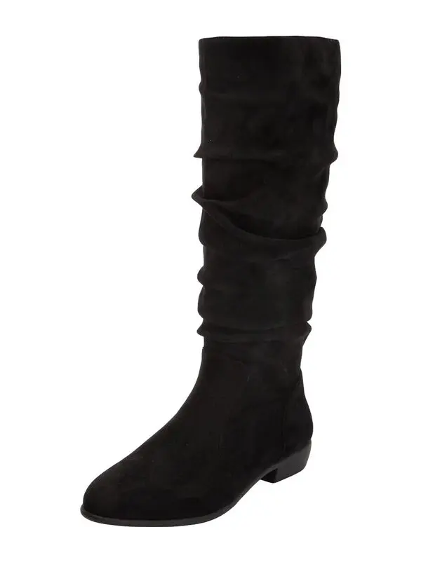 COMFORTVIEW Shelly Tall Wide Calf Boots - Black