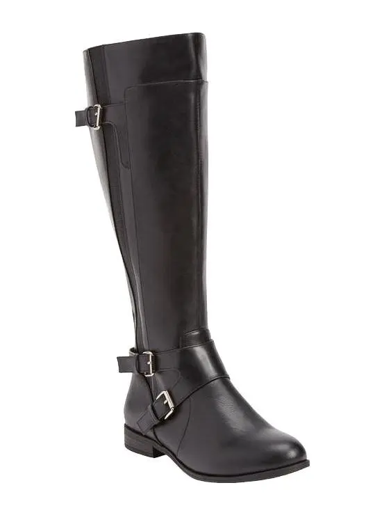 COMFORTVIEW The Whitley Tall Wide Calf Boots - Black