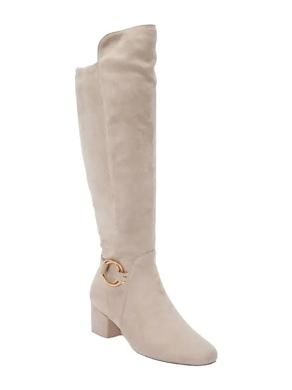 COMFORTVIEW The Ruthie Wide Calf Boots - Oyster Pearl