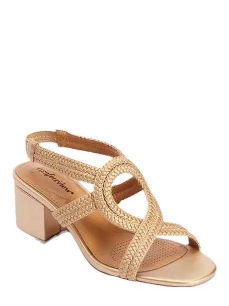 COMFORTVIEW Dorothy Sandal - Gold