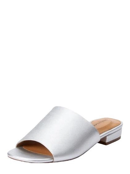 COMFORTVIEW The Sola Slip-on Mule - Silver