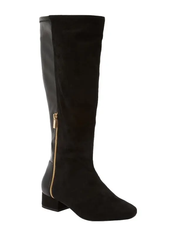 COMFORTVIEW Ivana Wide Calf Tall Boots - Black