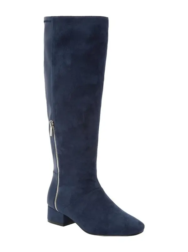 COMFORTVIEW Ivana Wide Calf Boots - Navy