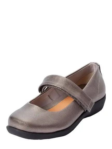 COMFORTVIEW Carla Mary Jane Flat - Gunmetal