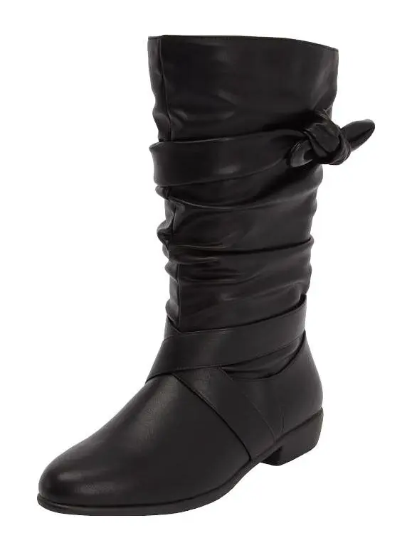 COMFORTVIEW Heather Wide Calf Boots - Black