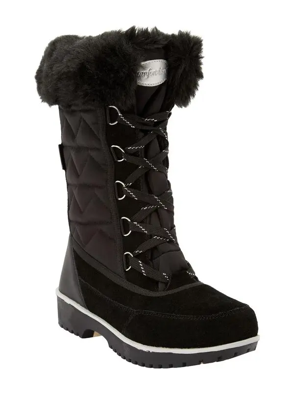 COMFORTVIEW The Eileen Waterproof Boot - Black Silver Multi