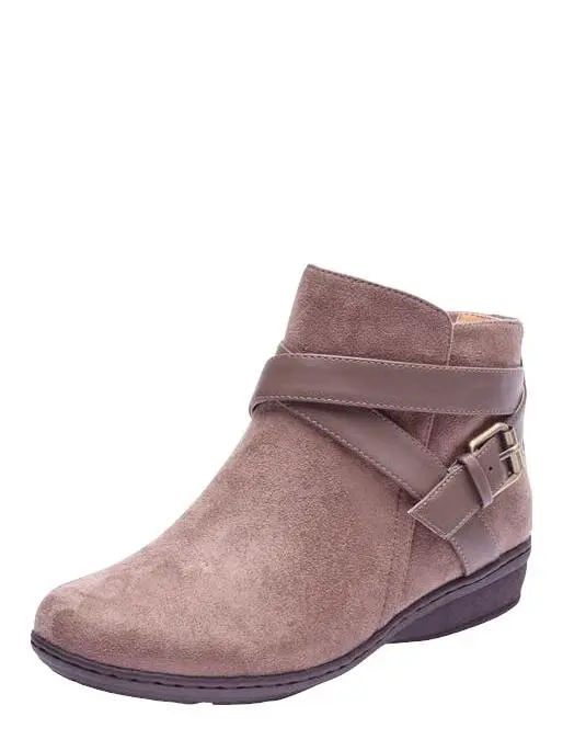 COMFORTVIEW The Bronte Bootie - Dark Taupe