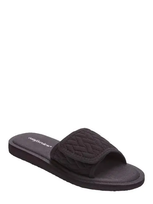 COMFORTVIEW Palmer Slip-on Sandal - Black