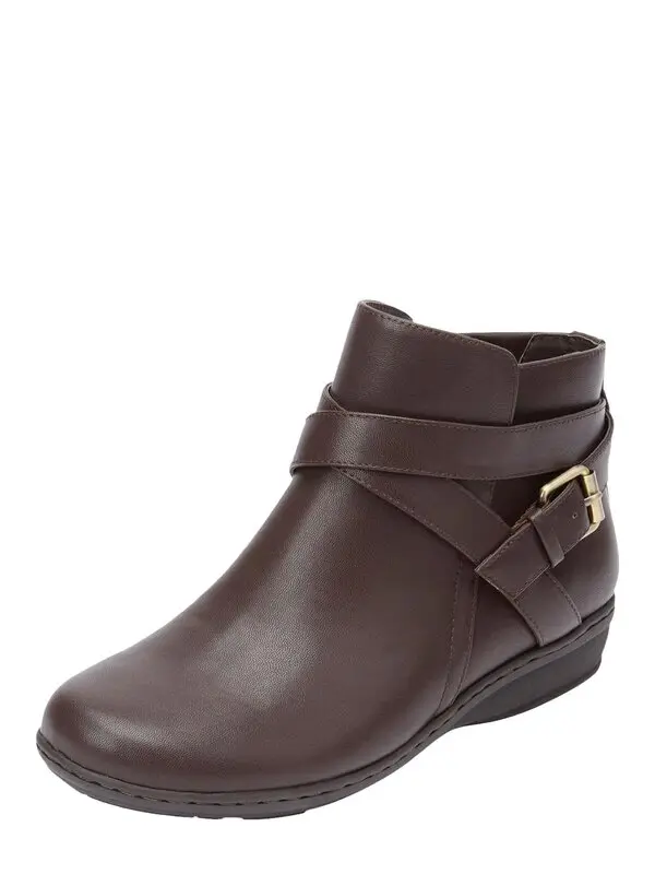 COMFORTVIEW The Bronte Bootie - Dark Brown