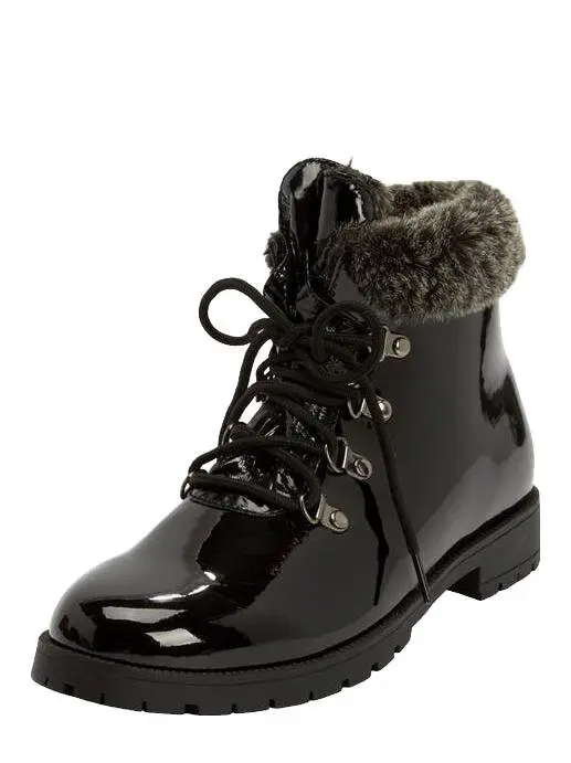 COMFORTVIEW The Vylon Hiker Bootie - Black Patent