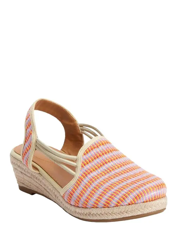 COMFORTVIEW The Clea Espadrille - Orange Multi