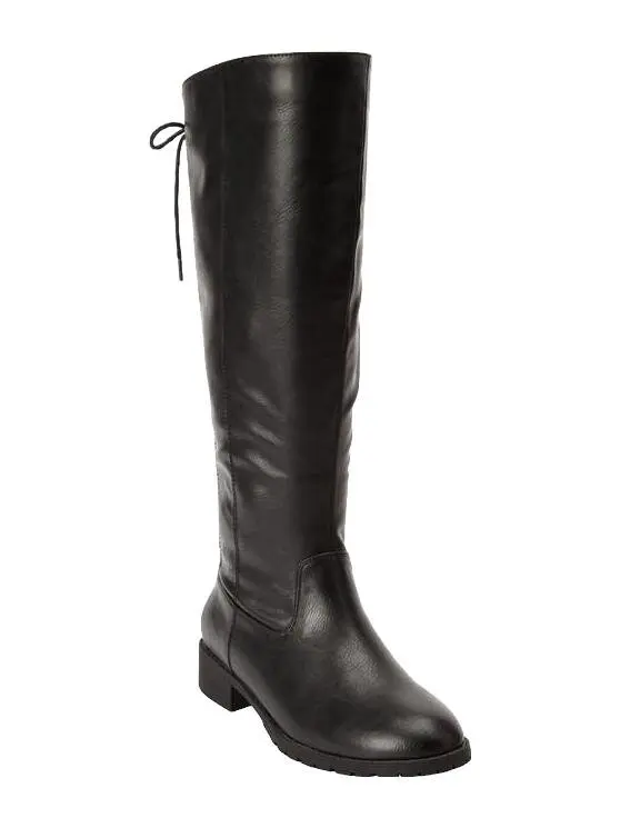 COMFORTVIEW The Charleston Wide Calf Boot - Black