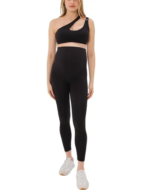 AXK Athletic Maternity Legging With Supportive Belly Band - Black