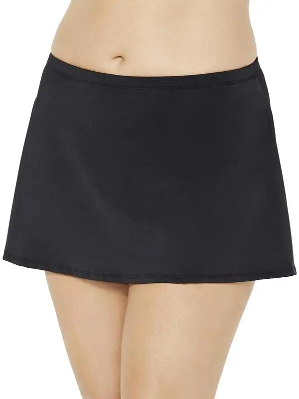 SWIMSUITS FOR ALL Chlorine Resistant A-line Swim Skirt - Black