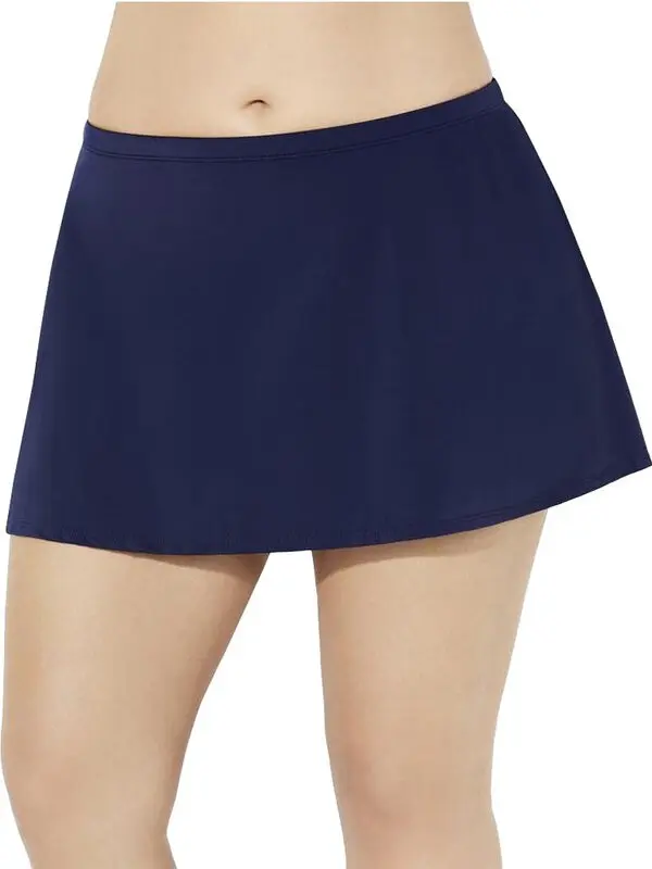 SWIMSUITS FOR ALL Chlorine Resistant A-line Swim Skirt - Classic Navy