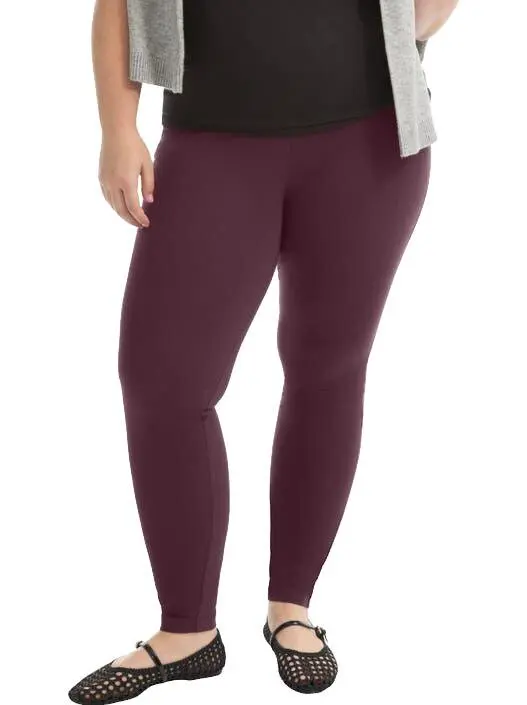JUNE + VIE Classic Ankle Legging - Fig