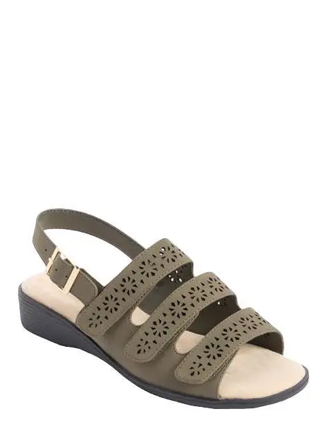 COMFORTVIEW The Sutton Sandal - Dark Olive