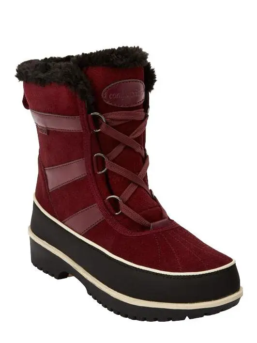 COMFORTVIEW The Brienne Waterproof Boots - Deep Merlot