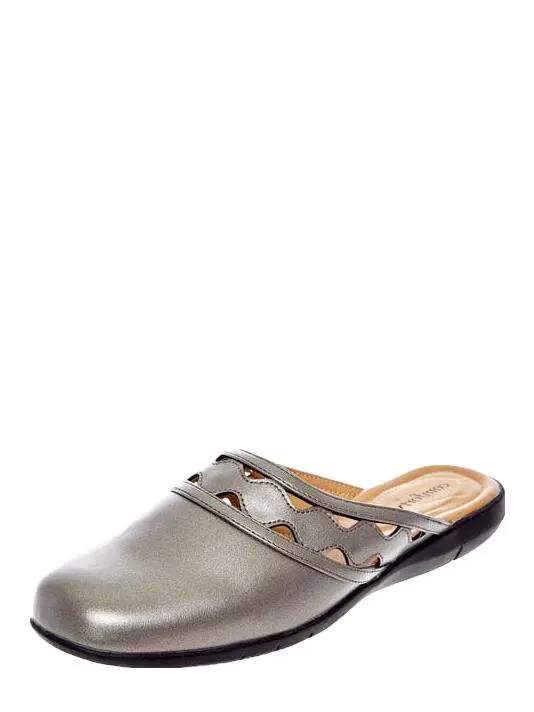 COMFORTVIEW The Mckenna Slip On Mule - Gunmetal