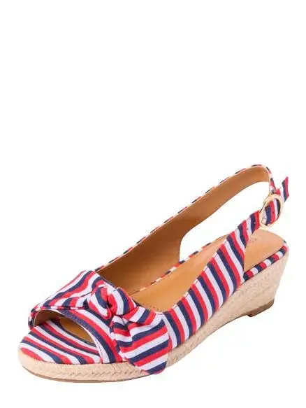 COMFORTVIEW Zanea Espadrille - Americana Stripe