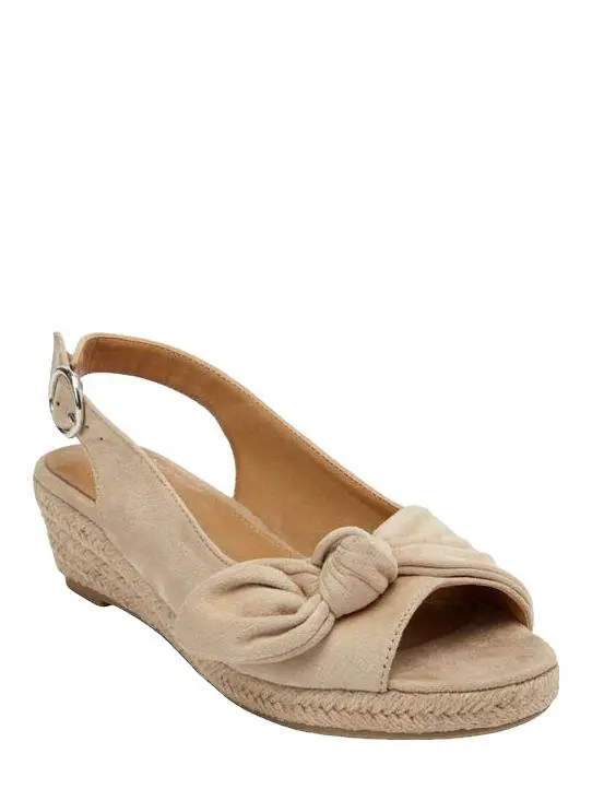 COMFORTVIEW Zanea Espadrille Wedge Sandal - Bone