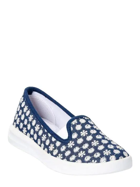 COMFORTVIEW Dottie Slip-on Sneaker - Denim Eyelet