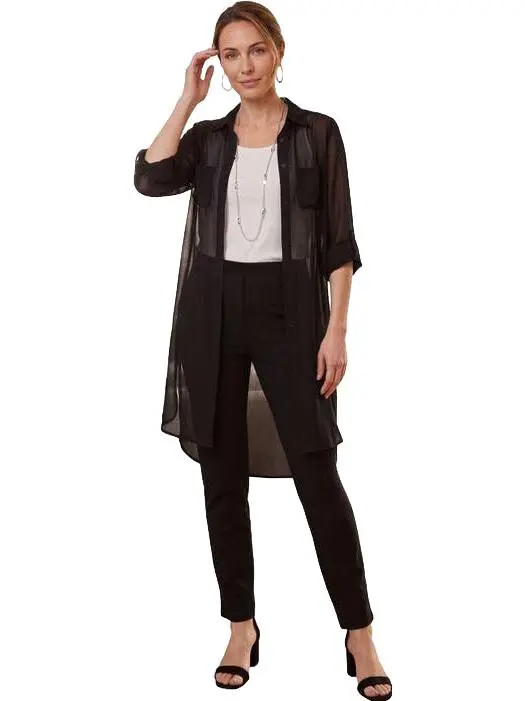 JESSICA LONDON Stretch Denim Jeggings - Black